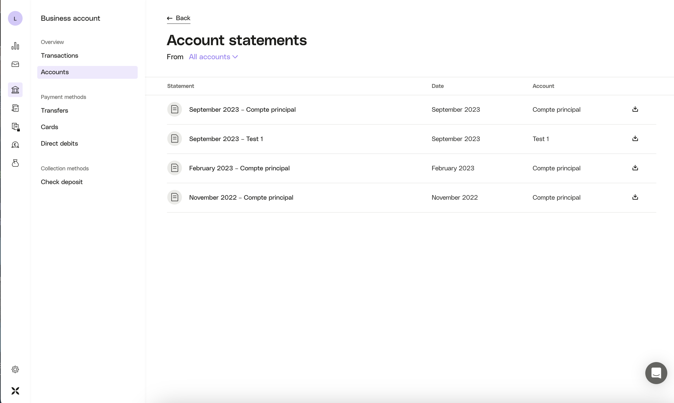 Où puis-je trouver mes relevés ? – Qonto Belgique